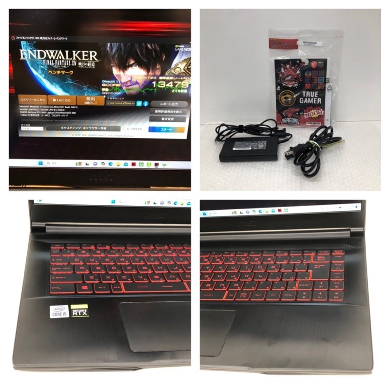 msi MS-16W2 GF65 Thin 10UE NVIDIA GeForce RTX3060 Windows 11 Core i5 ...