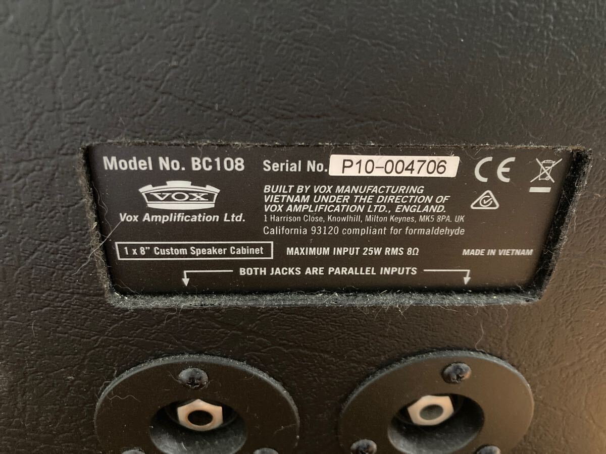 VOX BC108(ギターアンプ)｜売買されたオークション情報、yahooの商品情報をアーカイブ公開 - オークファン（aucfan.com）