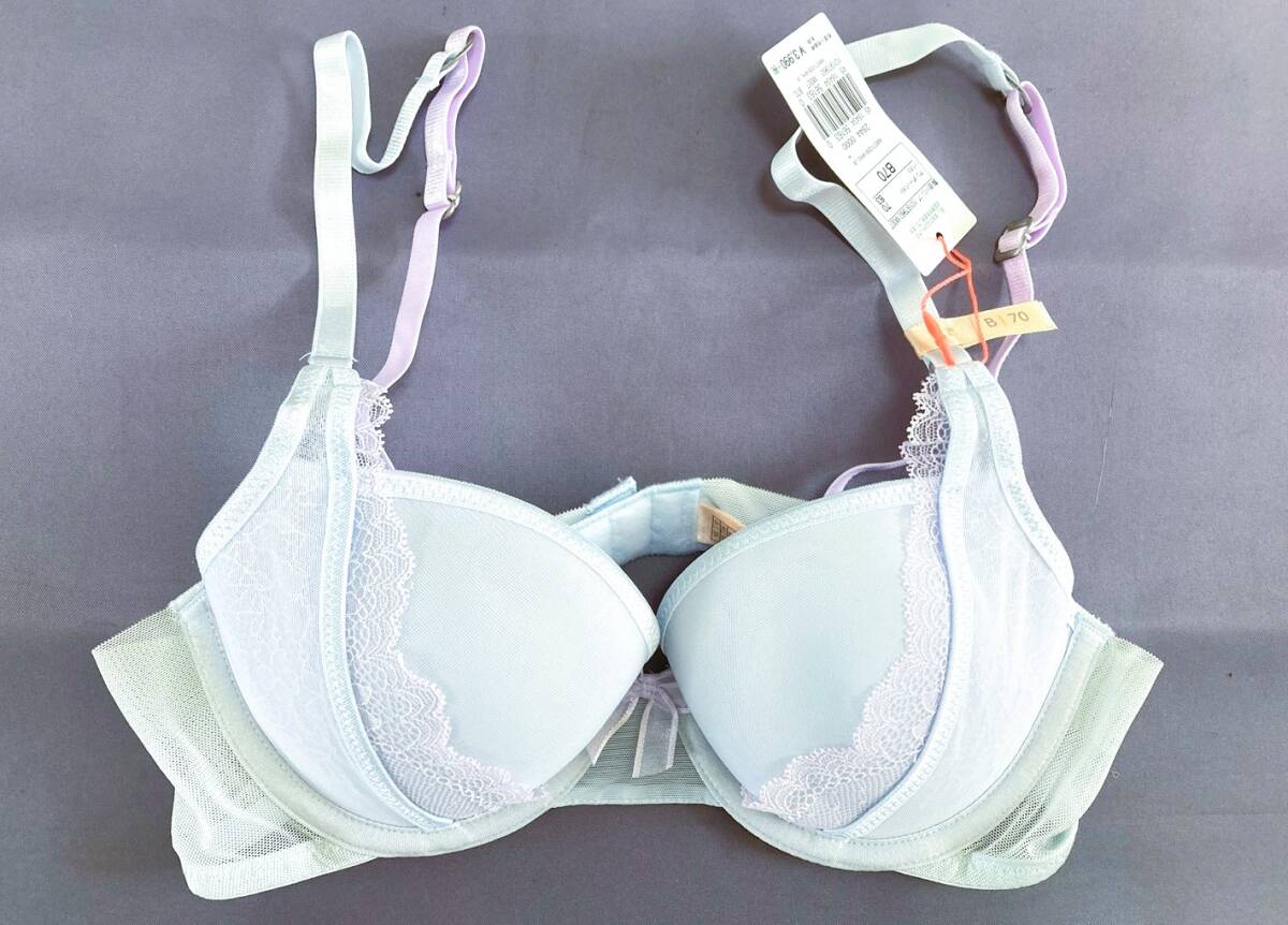 AMO STYLE BY Triumph アモスタイルトリンプ B70 ライトブルー系 ワイヤーブラ 10197960-M007 定価3990 ...