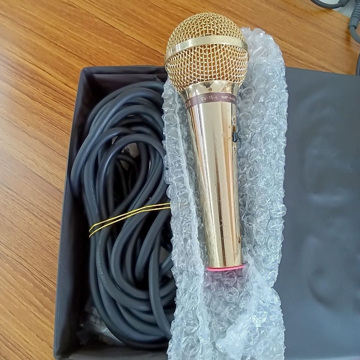 動作未確認 マイク 6個セット カラオケ マイクロホン Technics rp-v870 SV-15-s satolex dm-14n 金 グレー 黒 ブラック/ガ 325-8(コンデンサー型 ...