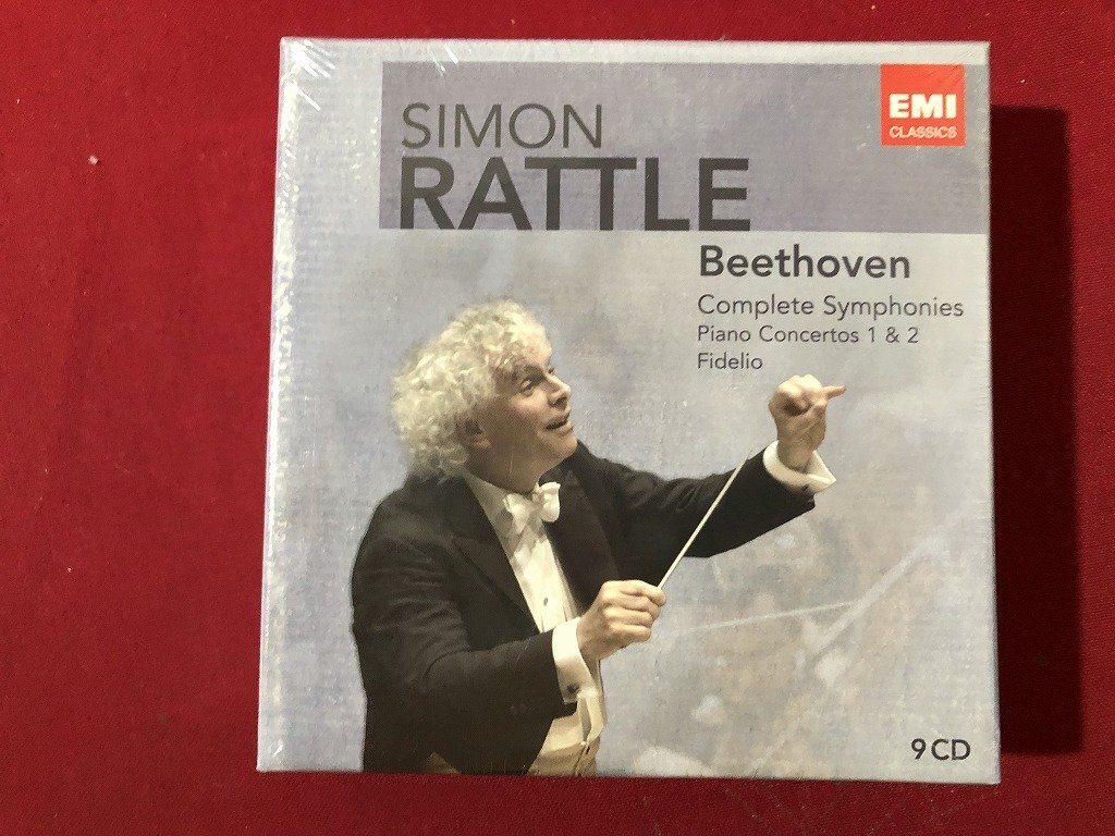 z〓 CD 9CD SIMON RATTLE Beethoven Complete Symphonies Piano Concertos 1 & 2 Fidelio サイモン ラトル ...