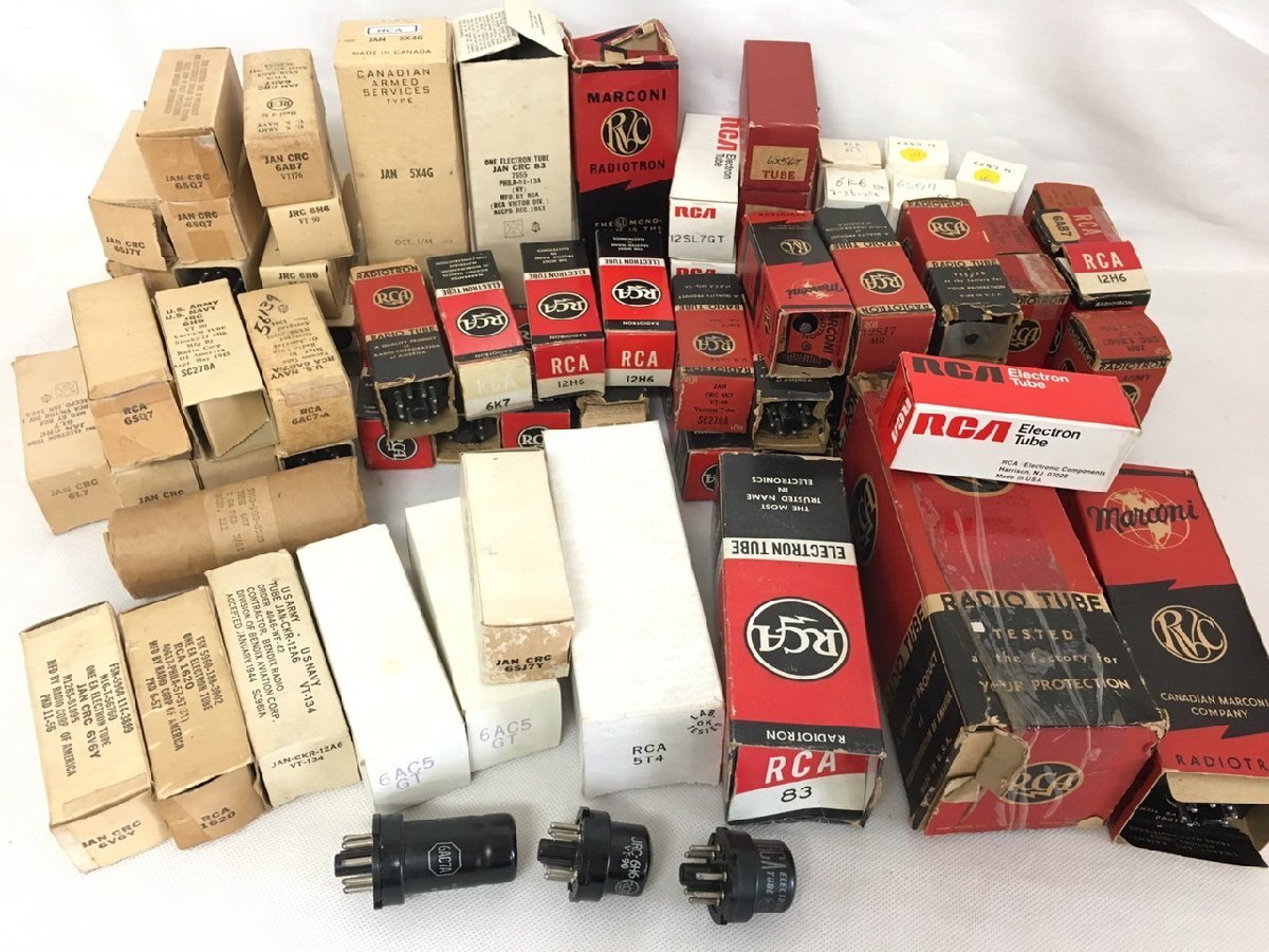 R1-00315 RCA 真空管 まとめて 約70点 6AC5GT 6SJ7Y RCA1620 VT-134 6V6Y 5T4 6AC5GT ...