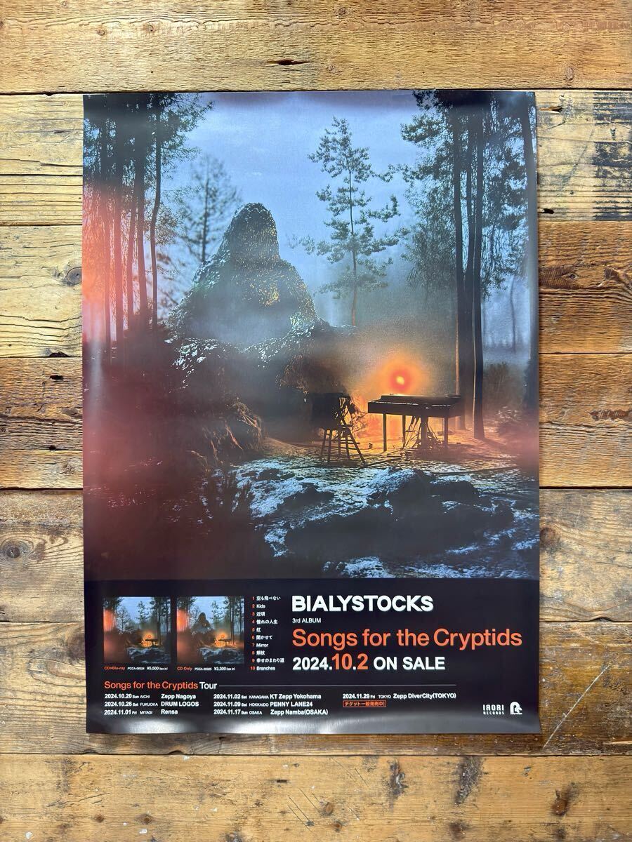 非売品 BIALYSTOCKS ビアリストックス 3rd Album Songs for the Cryptids ポスター B2サイズ / 告知 販促 プロモーショングッズ(ミュージシャン ...