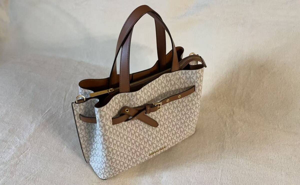 極 MICHAEL CORS マイケルコース 2WAY ハンドバッグ ショルダーバッグ 高さ約24cm 幅約32cm マチ約12cm(女性用)｜売買されたオークション情報、yahooの商品情報 ...