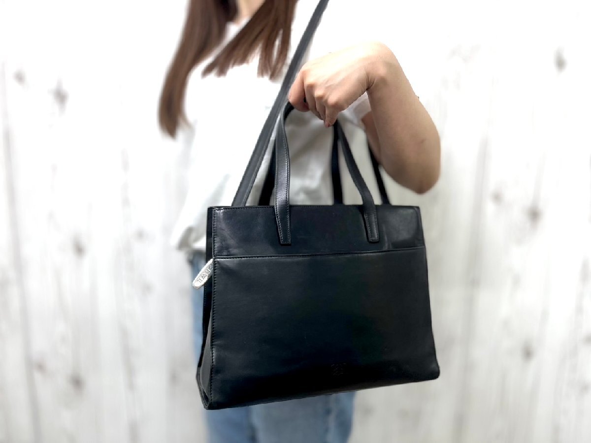 LOEWE ロエベ アナグラム ハンドバッグ ショルダーバッグ バッグ レザー 黒 2WAY 86664(ハンドバッグ)｜売買された ...