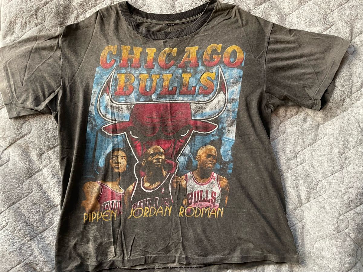 VINTAGE ヴィンテージ 90's CHICAGO BULLUS シカゴブルズ 1996 NBA WORLD CHAMPIONS Tシャツ ...