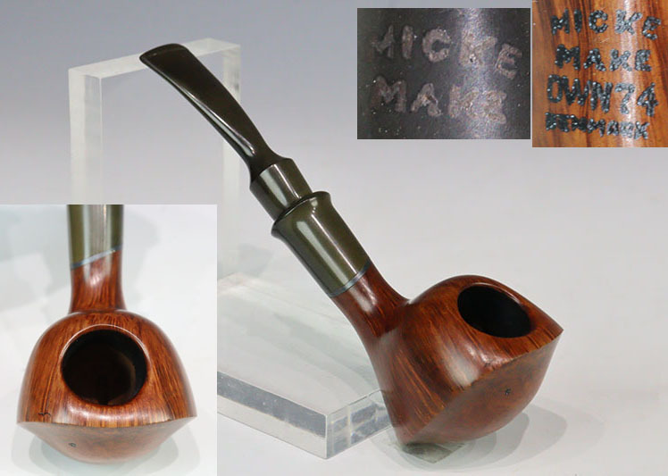 縁 John Micke ヨーン ミッケ MICKE MAKE OWN74 DENMARK OWN サイン入り ミッケ自信作 品 F-885 ...