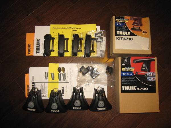 THULE スーリー Foot Pack 4700 + Kit 4710 セット(ルーフキャリア)｜売買されたオークション情報、yahooの ...