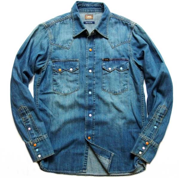 ABAHOUSE × Lee 加工 ウエスタンデニムシャツ sizeS 別注(長袖シャツ)｜売買されたオークション情報、yahooの商品情報をアーカイブ公開 - オークファン（aucfan.com）