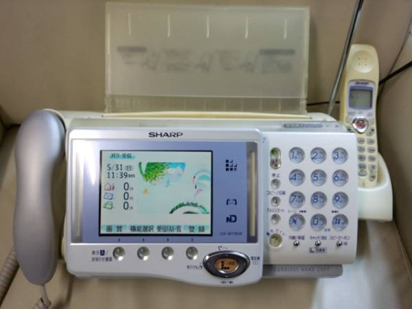 シャープ SHARP UX-W71CL 子機1台 普通紙FAX CJ-KS4(ファクシミリホン)｜売買されたオークション情報、yahooの商品情報をアーカイブ公開 - オークファン ...