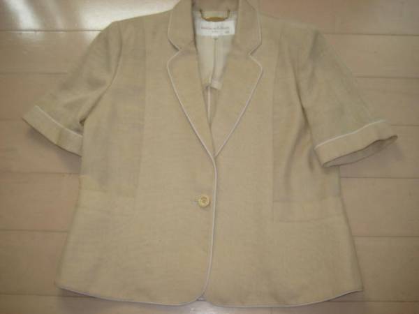 超 Maison DE Liliane 夏物麻混ジャケット 9号(Mサイズ)｜売買されたオークション情報、yahooの商品情報をアーカイブ公開 ...