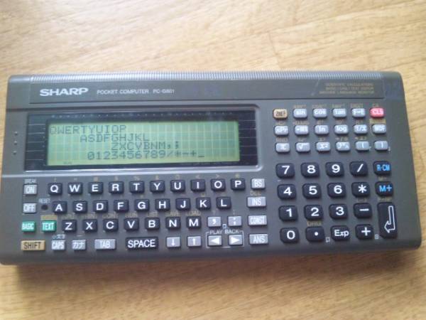 SHARP ポケットコンピュータ PC-G801 動作ジャンク(ポケットコンピュータ)｜売買されたオークション情報、yahooの商品情報をアーカイブ公開 - オークファン（aucfan.com）