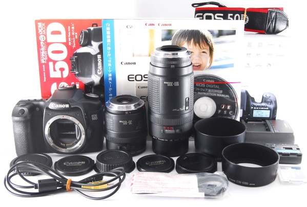 付属品多数 Canon キャノン EOS 50D 純正＆超望遠Wレンズ(キヤノン)｜売買されたオークション情報、yahooの商品情報をアーカイブ公開 - オークファン（aucfan.com）