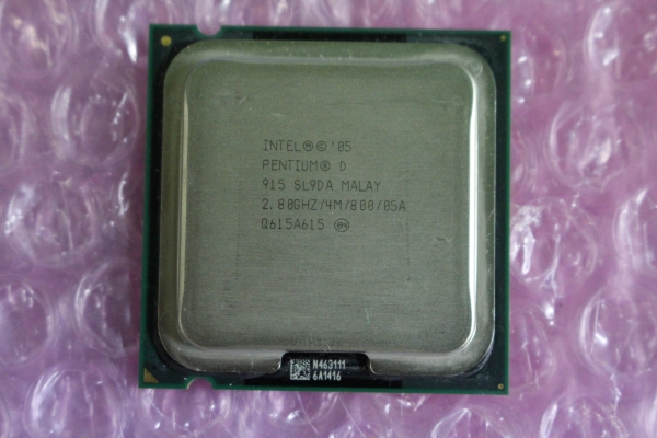 Pentium D 915 SL9DA 2.8GHz/4M/800MHz/PLGA775 8/3.15(Pentium D)｜売買された ...
