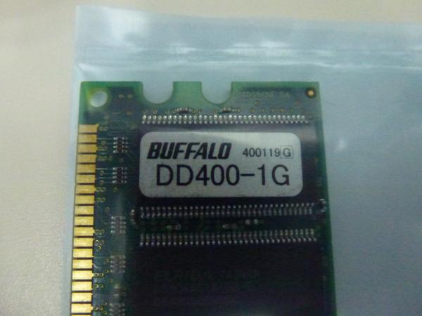 810102 BUFFALO DD400 PC3200U 1GB 2枚 両面 初期保有(1GB)｜売買されたオークション情報、yahooの商品 ...