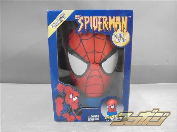 U45 スパイダーマン 1/1スケール コインバンク 頭部 貯金箱(スパイダーマン)｜売買されたオークション情報、yahooの商品情報をアーカイブ公開 - オークファン（aucfan.com）