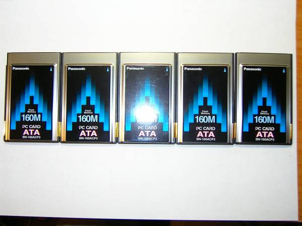PanasonicPC.CARD.ATA.FlashMemory160MB BN-160ACP3 5枚セット(PCカードメモリ)｜売買された ...