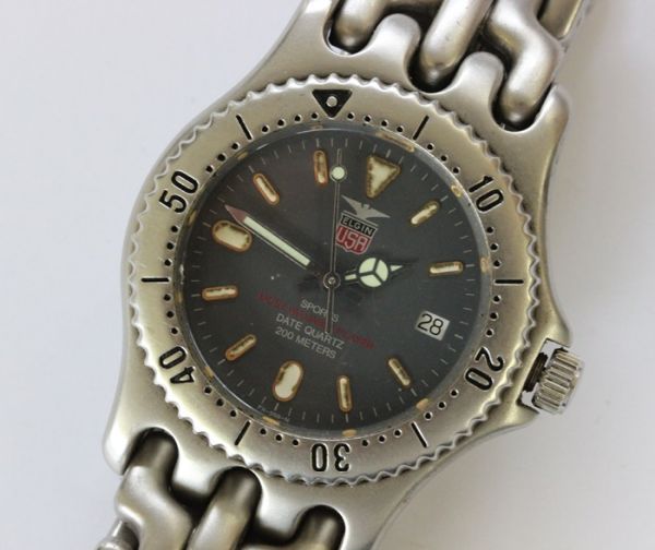 ELGIN USA SPORTS DATE QUARTZ 200m防水 FK-358-N ジャンク(エルジン)｜売買されたオークション情報 ...