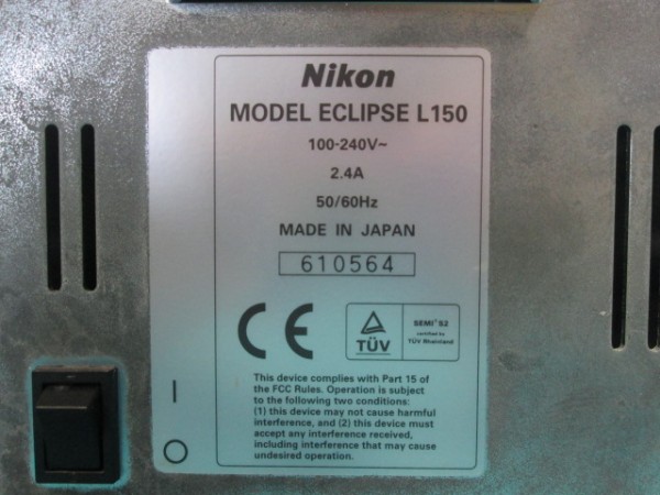 NIKON ECLIPSE L150 工業用顕微鏡 MICROSCOPE ニコン 管2(顕微鏡)｜売買されたオークション情報、yahooの商品情報をアーカイブ公開 - オークファン ...