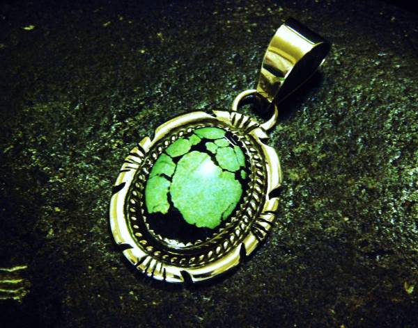 NAVAJO JON MCRAY作 全長50㎜ Battle Mt Turquoise TOP(シルバー)｜売買されたオークション情報 ...