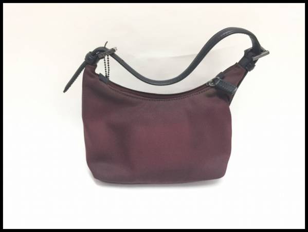 COACH コーチ ブランド ナイロン ミニ ハンドバック 7428 レッド 品 1S(ナイロン)｜売買されたオークション情報、yahooの ...