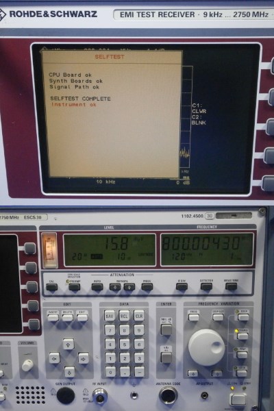 Rohde&Schwarz ESCS30 EMI TEST RECEIVER 9kHz-2750MHz(その他)｜売買されたオークション情報 ...