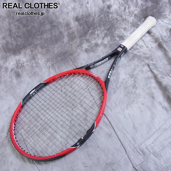 Wilson/ウィルソン 硬式テニスラケット ProStaff RF97/プロスタッフ RF97/黒×赤×白 2：4-1/4 同梱× ...