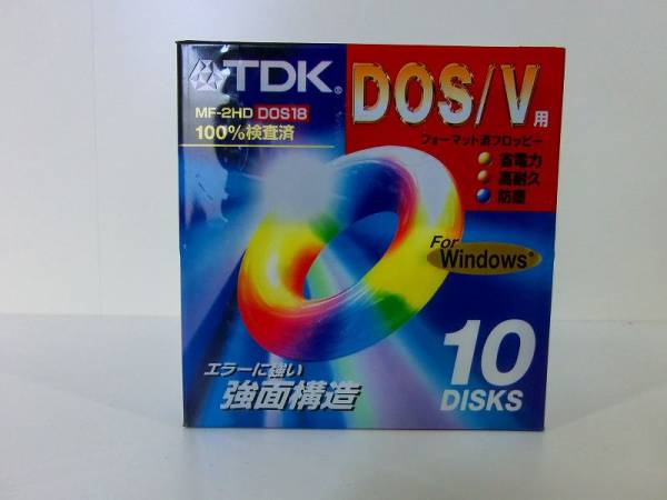 TDK MF-2HD DOS18 DOS/V 用 10DISKS(その他)｜売買されたオークション情報、yahooの商品情報をアーカイブ公開 - オークファン（aucfan.com）