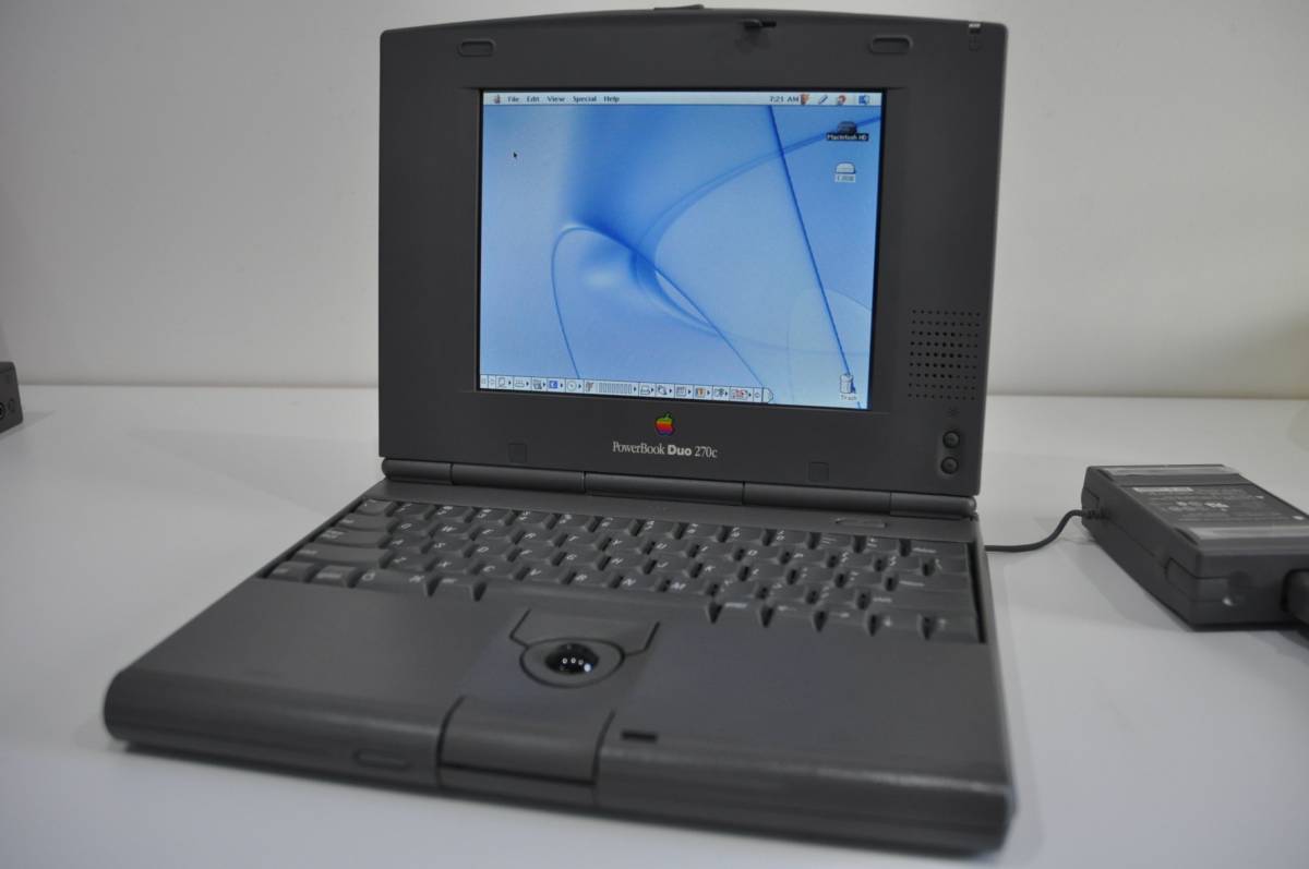 OldMac④ PowerBook Duo PowerPC603e 2300C 英字キーボード KT8.5 HDD-CF4GB/44MB ...