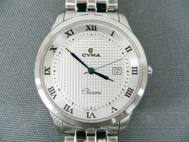 シーマ CYMA Charisma メンズアナログクオーツ時計 シルバーフェイス 日付 電池交換済み(シーマ)｜売買されたオークション情報、yahooの商品情報をアーカイブ公開 ...