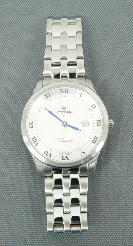 シーマ CYMA Charisma メンズアナログクオーツ時計 シルバーフェイス 日付 電池交換済み(シーマ)｜売買されたオークション情報 ...
