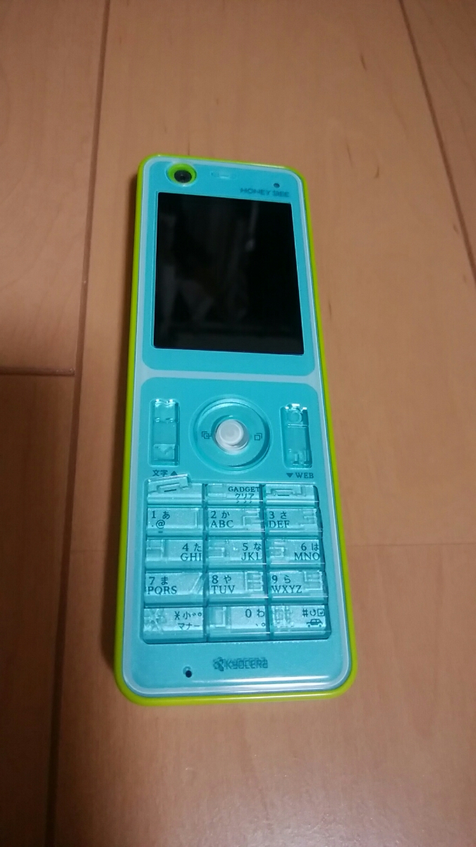 京セラ製KYOCERA ウィルコム/WILLCOM ハニービー/HONEY BEE WX350K/ブルー&黄緑/キウイカラー(携帯電話)｜売買されたオークション情報、yahooの商品情報を ...
