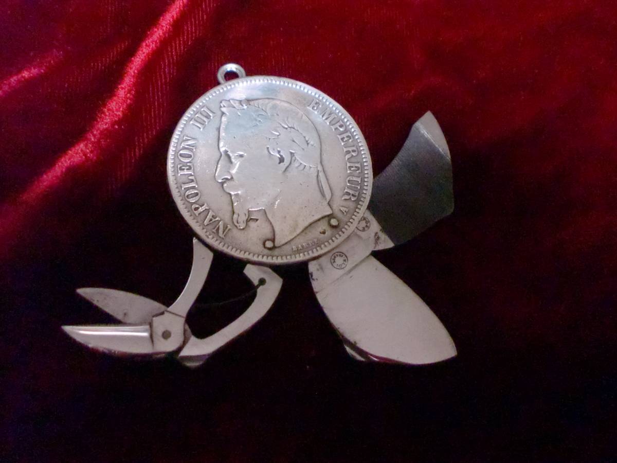 ELOI PERNET エロア社 1867年 ナポレオンⅢ世 シルバーコインナイフ(その他)｜売買されたオークション情報、yahooの商品情報をアーカイブ公開 - オークファン（aucfan.com）