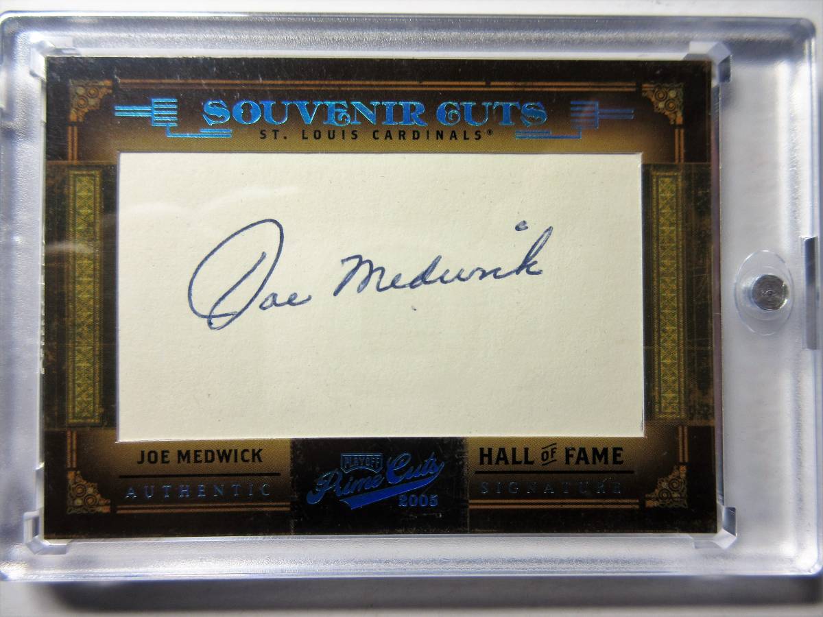 2005 Prime Cuts Souvenir Cuts Authentic Signature Joe Medwick/50 ジョー メド ...