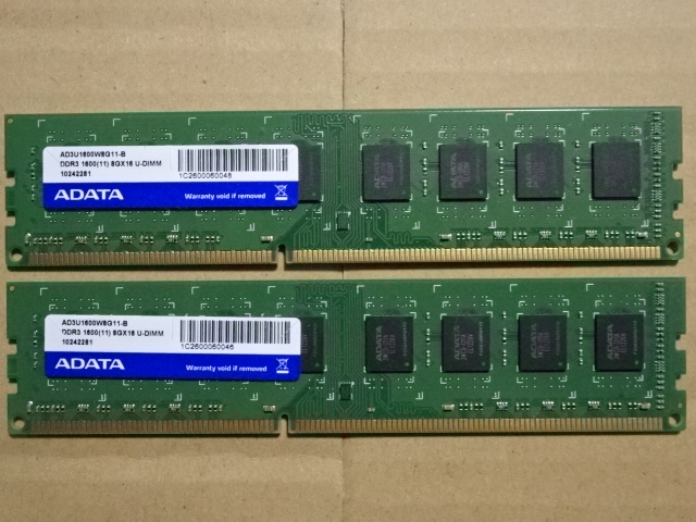 ADATA DIMM 8GB DDR3 PC12800 2枚 品(8GB)｜売買されたオークション情報、yahooの商品情報をアーカイブ公開 - オークファン（aucfan.com）
