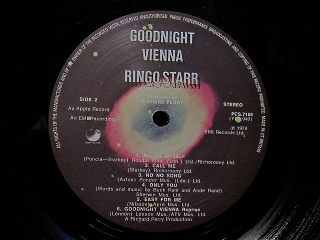 RINGO STARR リンゴ スター GOODNIGHT VIENNA UK原盤LP 3U／3U(その他)｜売買されたオークション情報 ...
