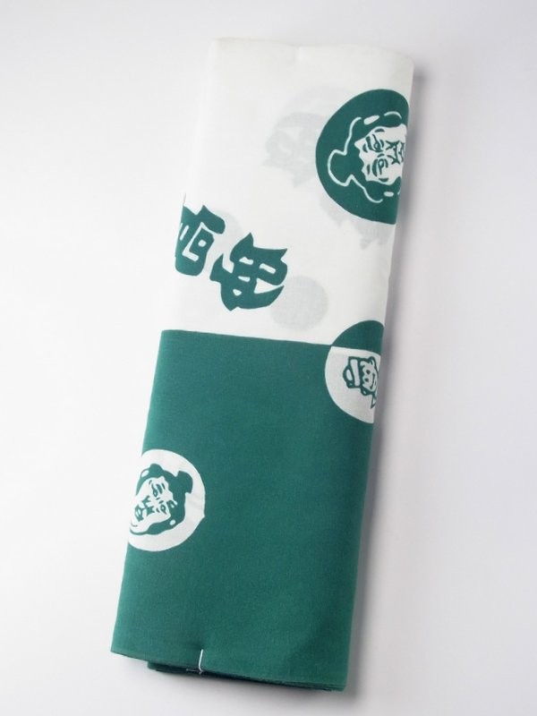 L5474 SAILORS/セーラーズ 高砂部屋 キャラクタープリント 木綿 相撲 浴衣 反物 ホワイト×グリーン 着分(反物)｜売買された ...