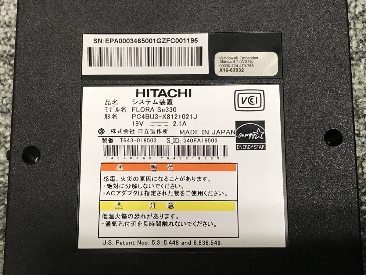 FLORA Se330 BU3 AMD E1-2100 RAM2GB SSD16GB USBx6 Win 7 Embedded ミニパソコン ...