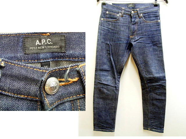 W25 美色 A.P.C. PETIT NEW STANDARD リジッド スキニー プチニュースタンダード スリム デニム セルビッチ 赤耳 APC パンツ 615(パンツ、スラックス ...