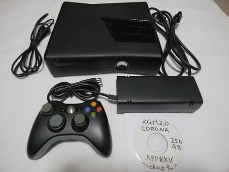 ジャンク修理品 RGH 2.0 Corona version 17511 HDD250GB 故障修理品 本体 エミュレーター ファミコン ...