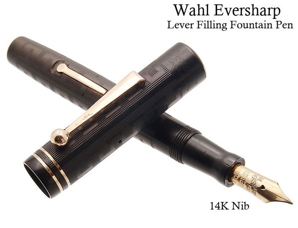 ビンテージ 万年筆 1940年代製 “Wahl Eversharp/ホール エヴァ―シャープ 天然樹脂ボディ線画模様” レバーフィラー式 14金F 細字 /RF53(万年筆一般)｜売買された ...