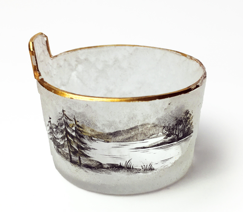 ドームナンシー Daum Nancy 金彩 風景図 塩入れ アンティーク②(工芸ガラス)｜売買されたオークション情報、yahooの商品情報を ...