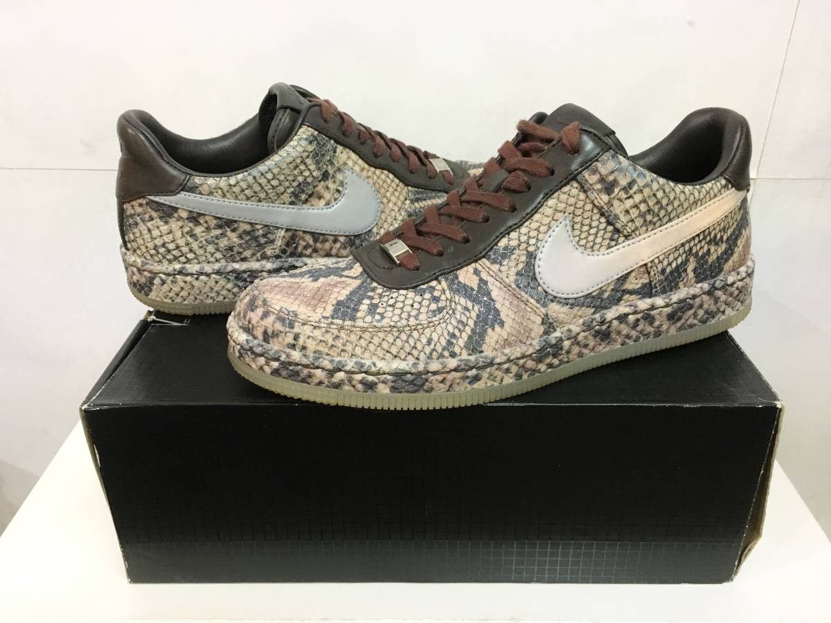 激レア NIKE AIR FORCE 1 LOW DOWNTOWN "PYTHON" パイソン スニーカー US10/28cm AF1 LW ...