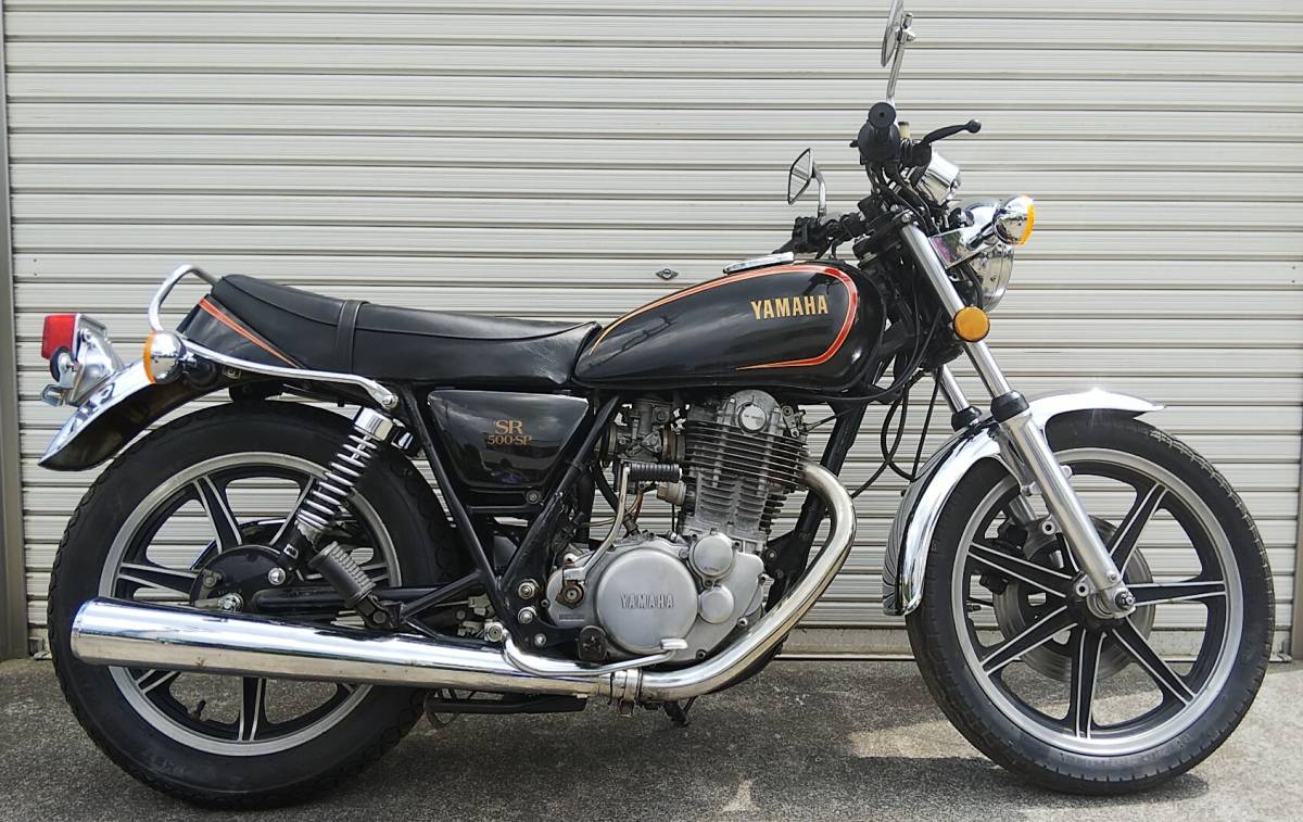 低走行 ワンオーナー YAMAHA SR500SP仕様 34A 2J2 加速ポンプ付VMキャブ 昭和59年式 1984年式 初期型(401cc ...