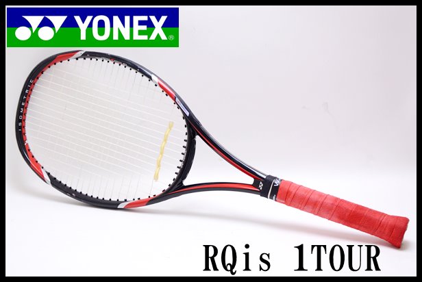 YONEX テニスラケット RQis 1TOUR ブラック×レッド 27.0インチ バランス305mm ケース付き ヨネックス(ヨネックス ...