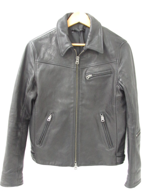 Harlem Rounge ハーレムラウンジ シングルライダースジャケット レザージャケット SIZE:M FG2164(Mサイズ)｜売買され ...