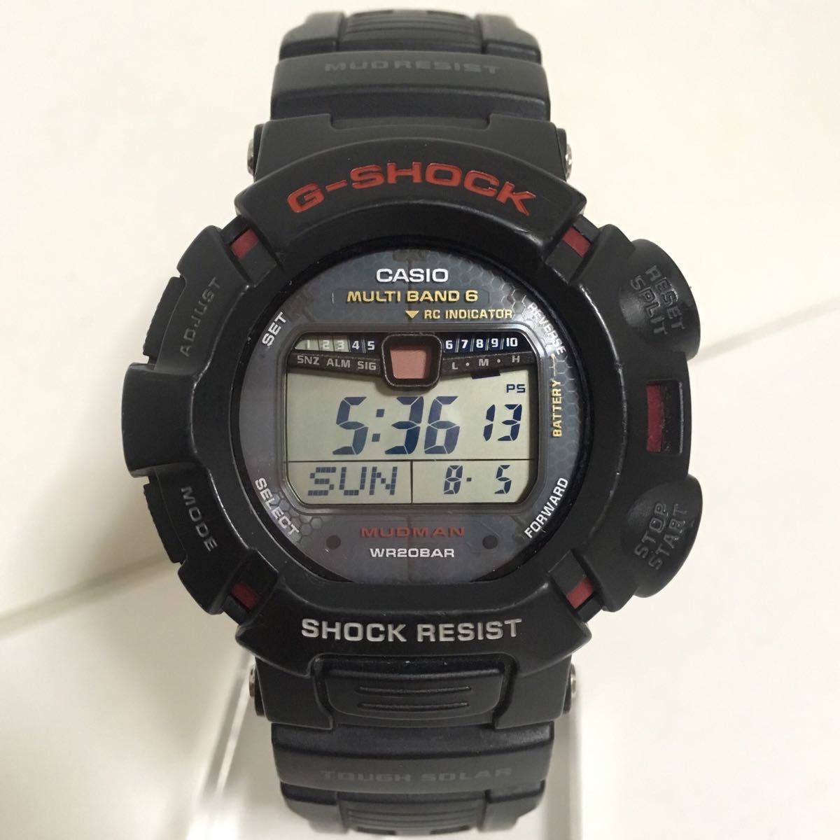 CASIO G-SHOCK GW-9010-1JF MUDMAN マッドマン タフソーラー 電波受信 マルチバンド6 ブラック TC タイム ...