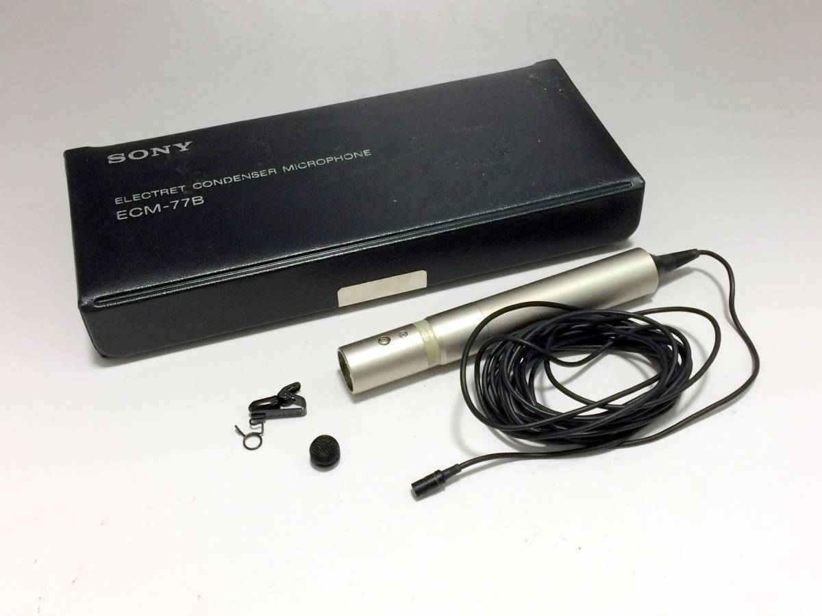 完動品 SONY ソニー ECM-77B 業務用 ピンマイク エレクトレットコンデンサーマイク(プロ用、業務用)｜売買されたオークション情報 ...