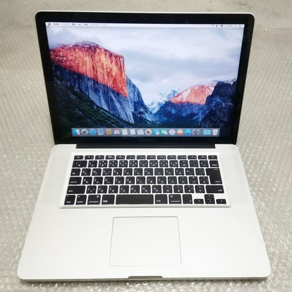 MacBook Pro A1286 2011 15.4型 Core i7 4コア/8GB/SSD 256GB/ バッテリー(MacBook ...