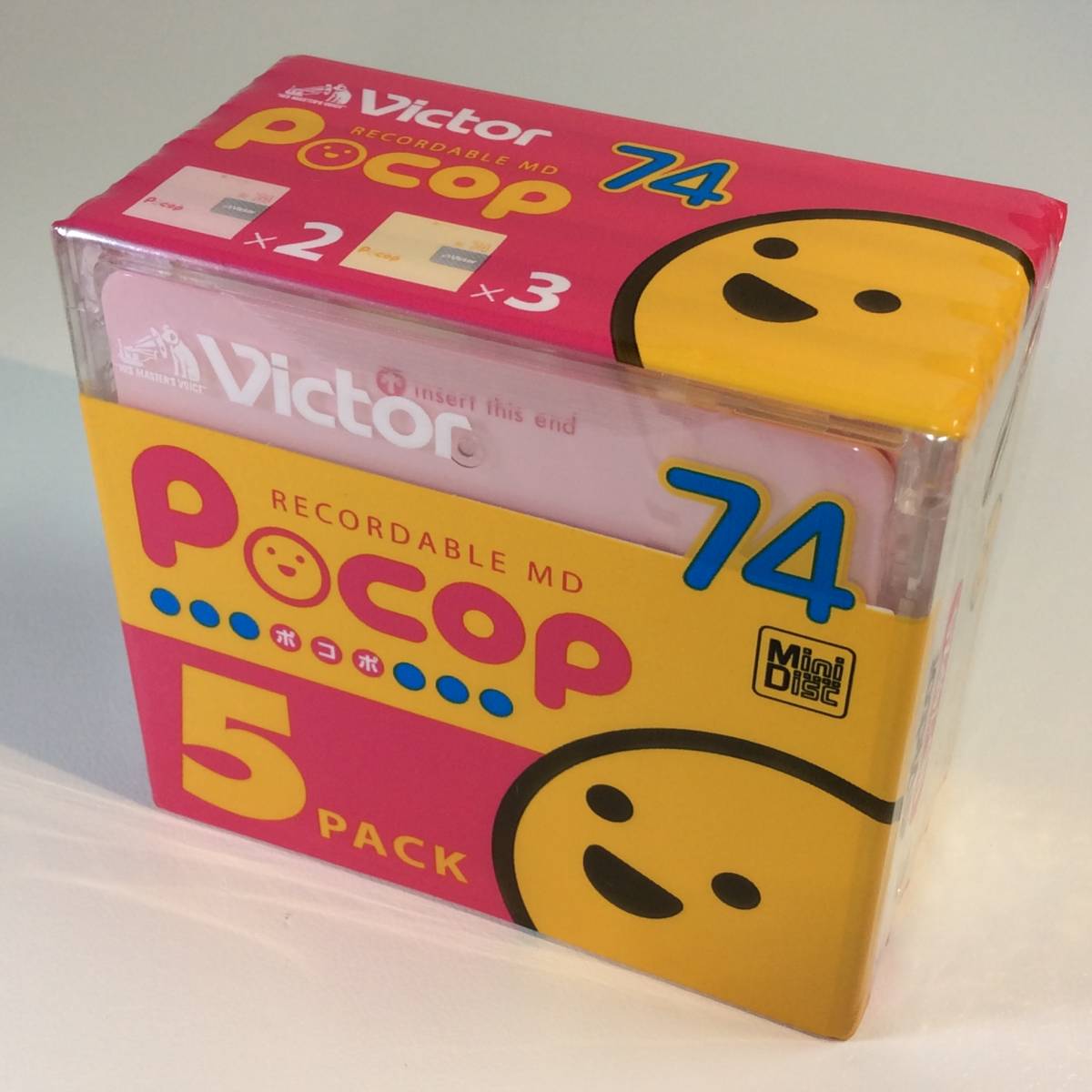 録音用ミニディスク Victor Pocop ポコポ 74 74分X5pack 日本ビクター 株 韓国製(記録媒体)｜売買されたオークション ...